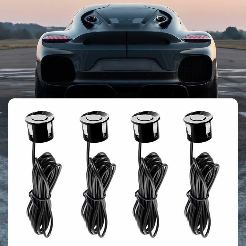 Парктроник на авто 4 датчика черное