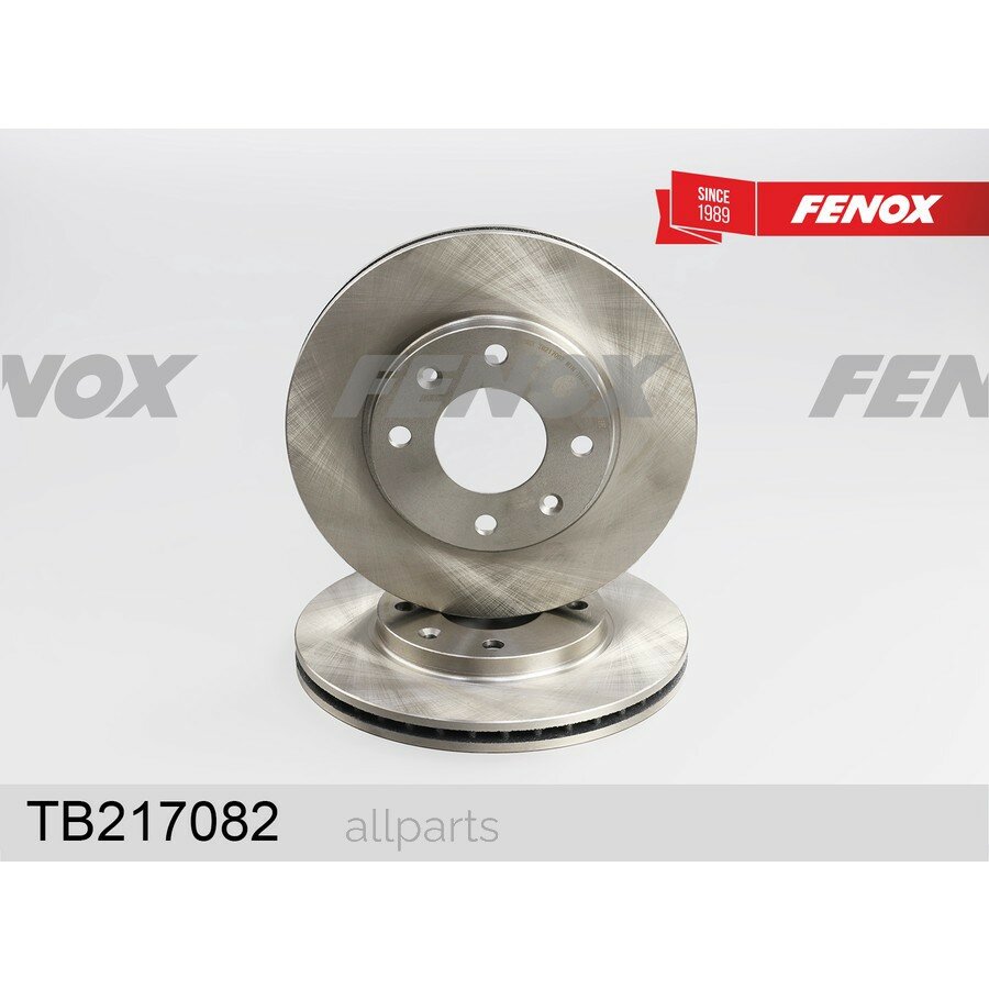 FENOX TB217082 Диск торм. вен. пер. Citroen