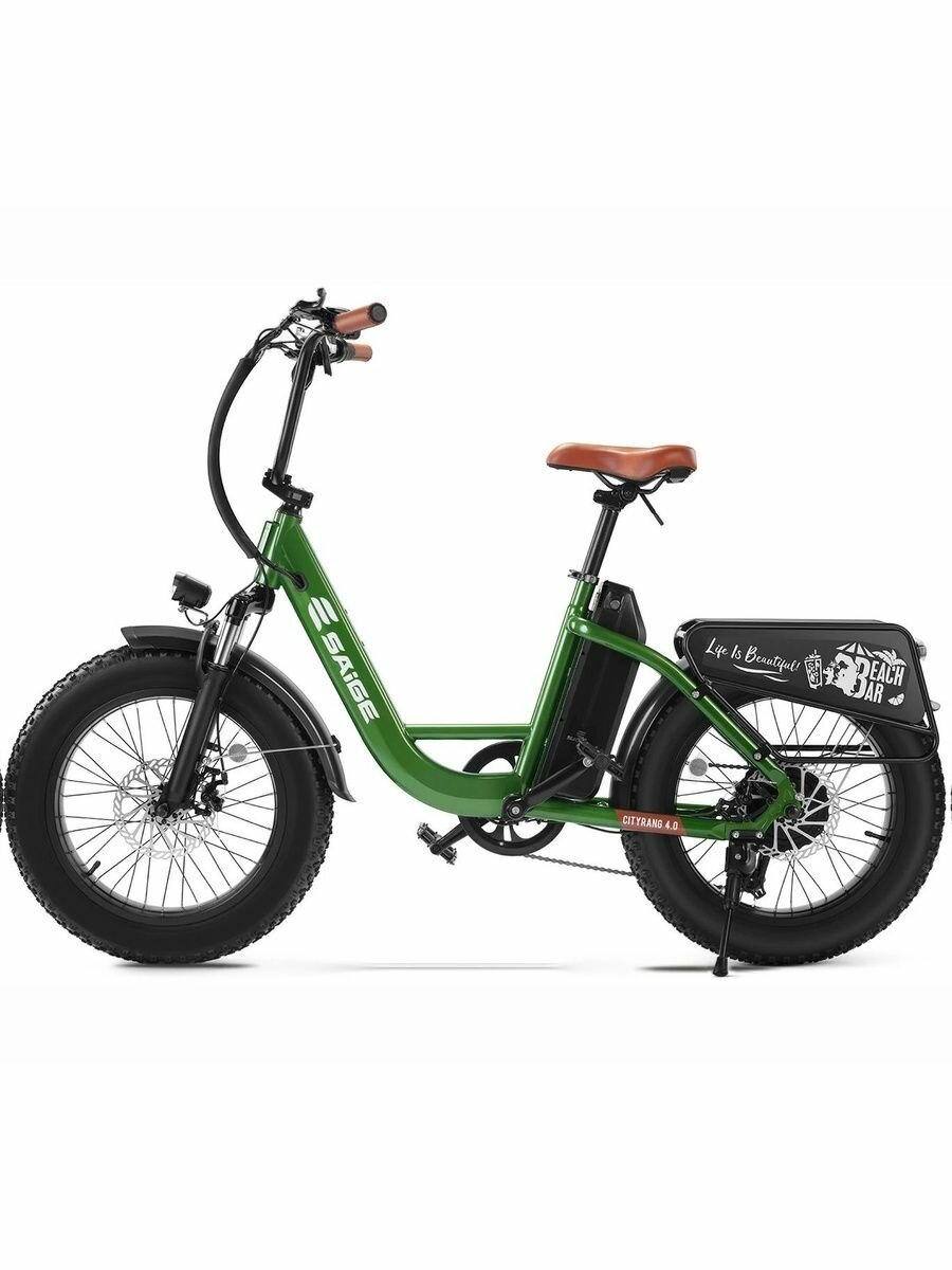 Электровелосипед Saige Cityrange 4.0 (48V / 13 Ah) - Зелёный
