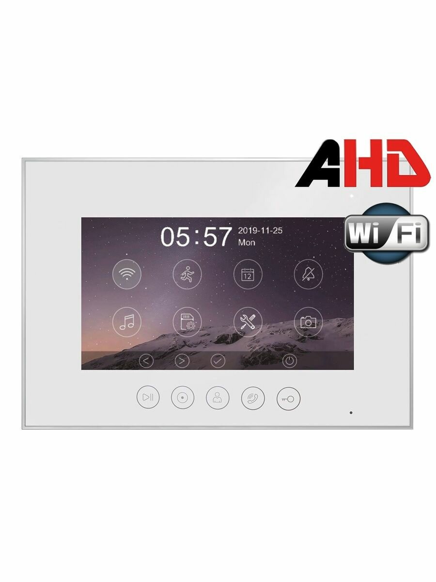Монитор видеодомофона Marilyn HD s Wi-Fi (White)