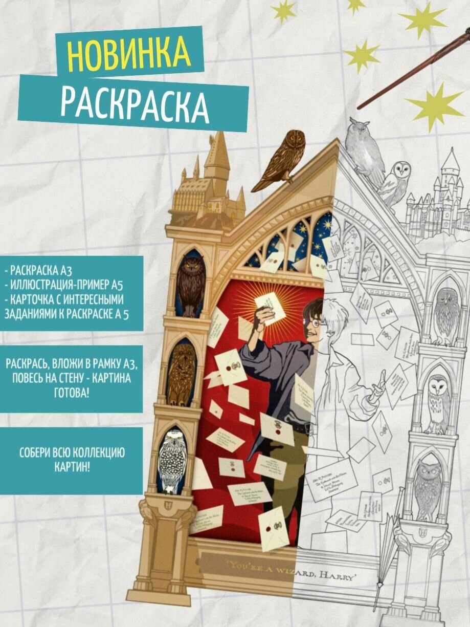 Картина-раскраска Гарри Поттер Собери всю коллекцию! 1