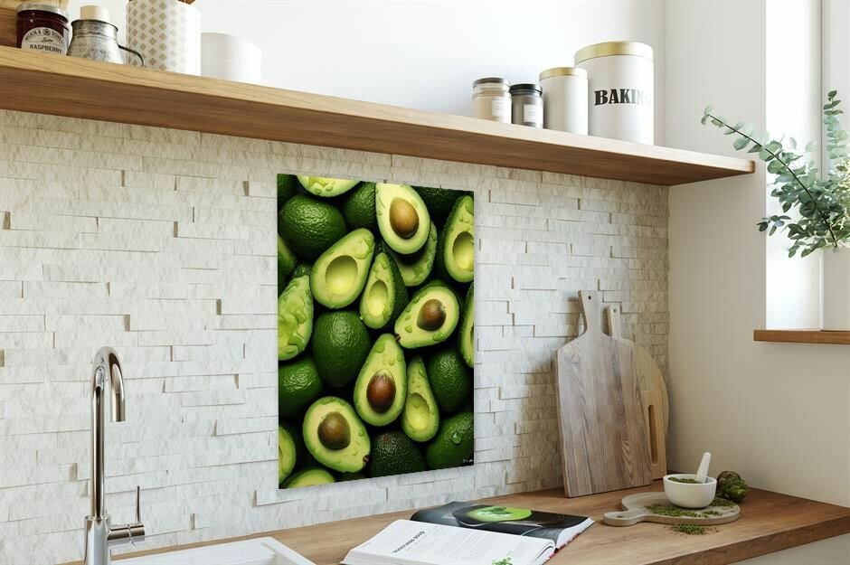 Постер на кухню (50х70 см). Фото авокадо