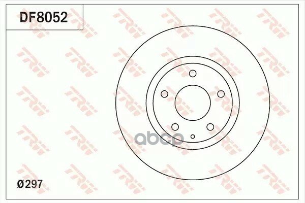 Диск тормозной передний MAZDA 6 2012-, CX-5 2011- DF8052 TRW арт. DF8052