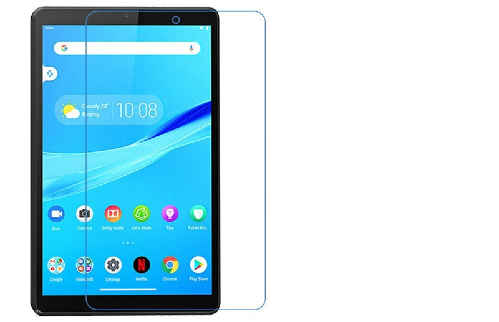 Защитная пленка MyPads для планшета Lenovo Tab M8 TB-8505F/X глянцевая с точными вырезами