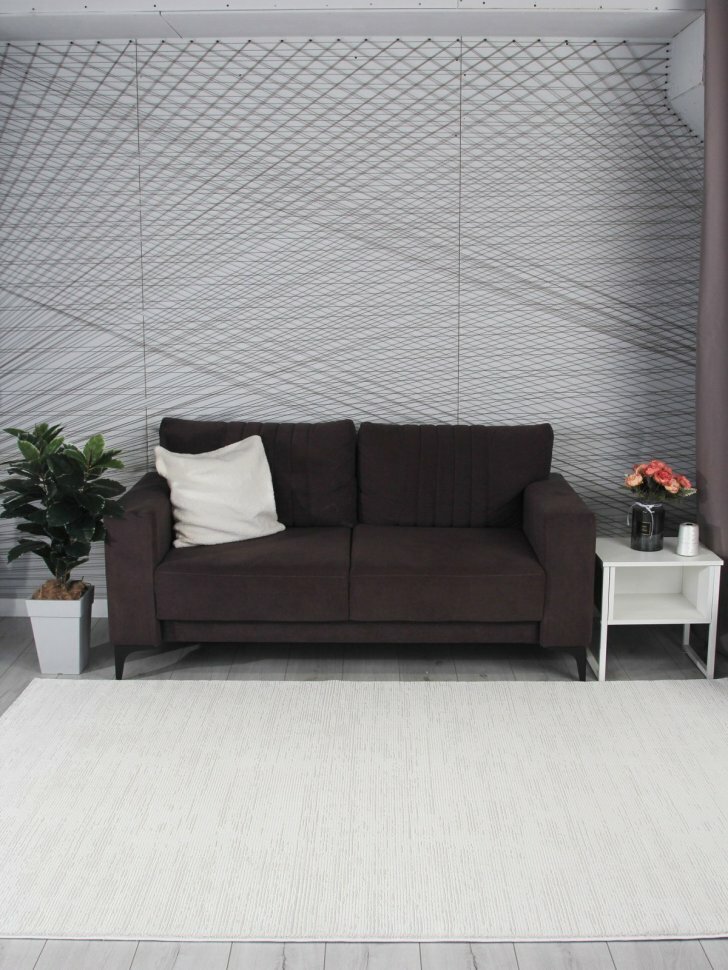 Ковер GL091W - WHITE / WHITE - Прямоугольник - коллекция NENSI (1.6 х 2.3 м)