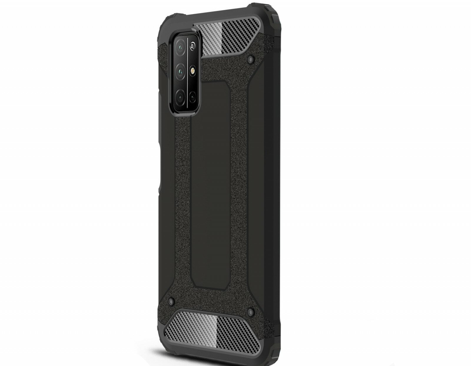 Чехол-бампер MyPads для Huawei Honor 30S противоударный усиленный черный