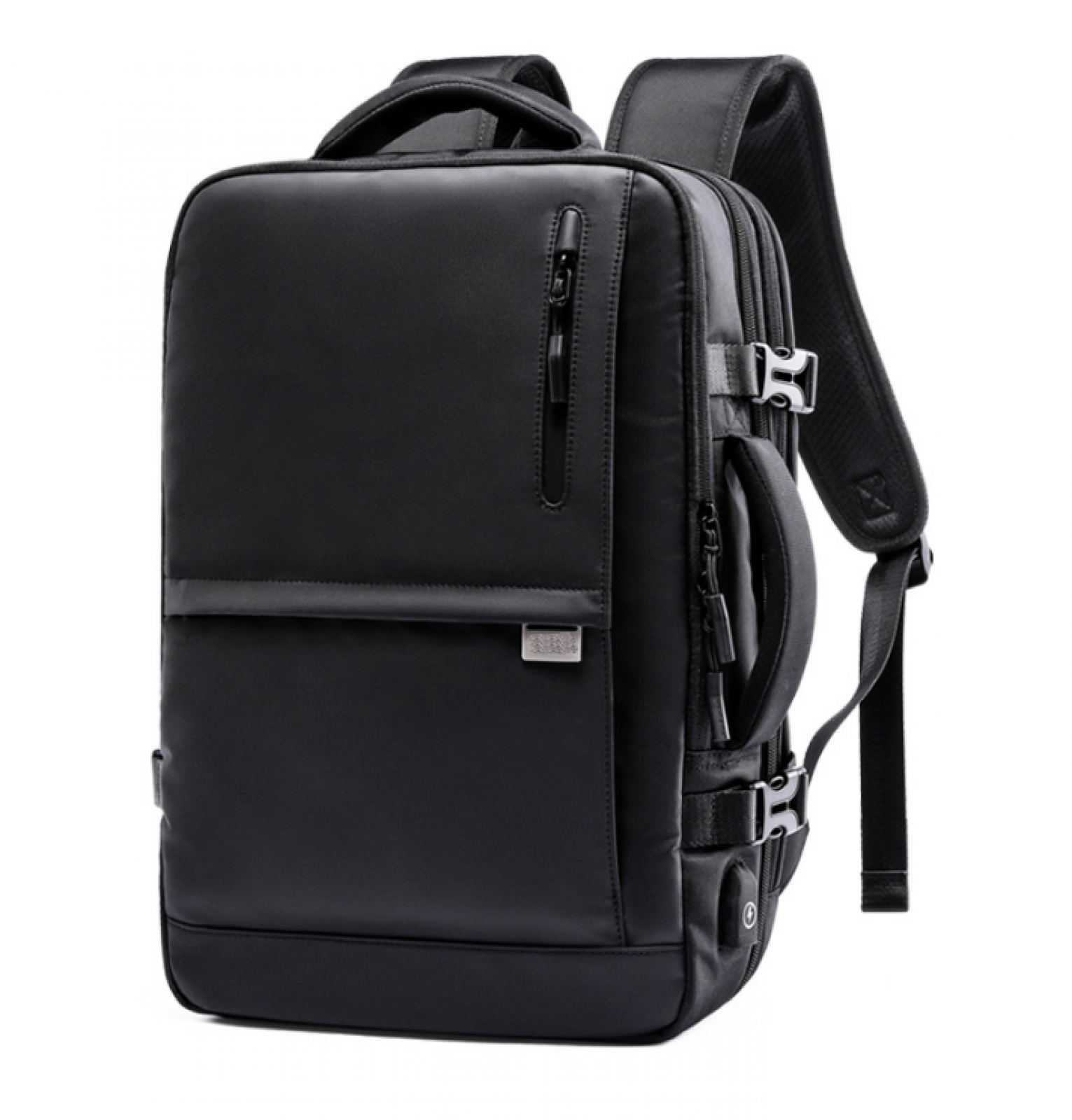 Рюкзак MyPads M159-218 для ноутбуков до 16 дюймов с USB-портом, полиэстер, черный