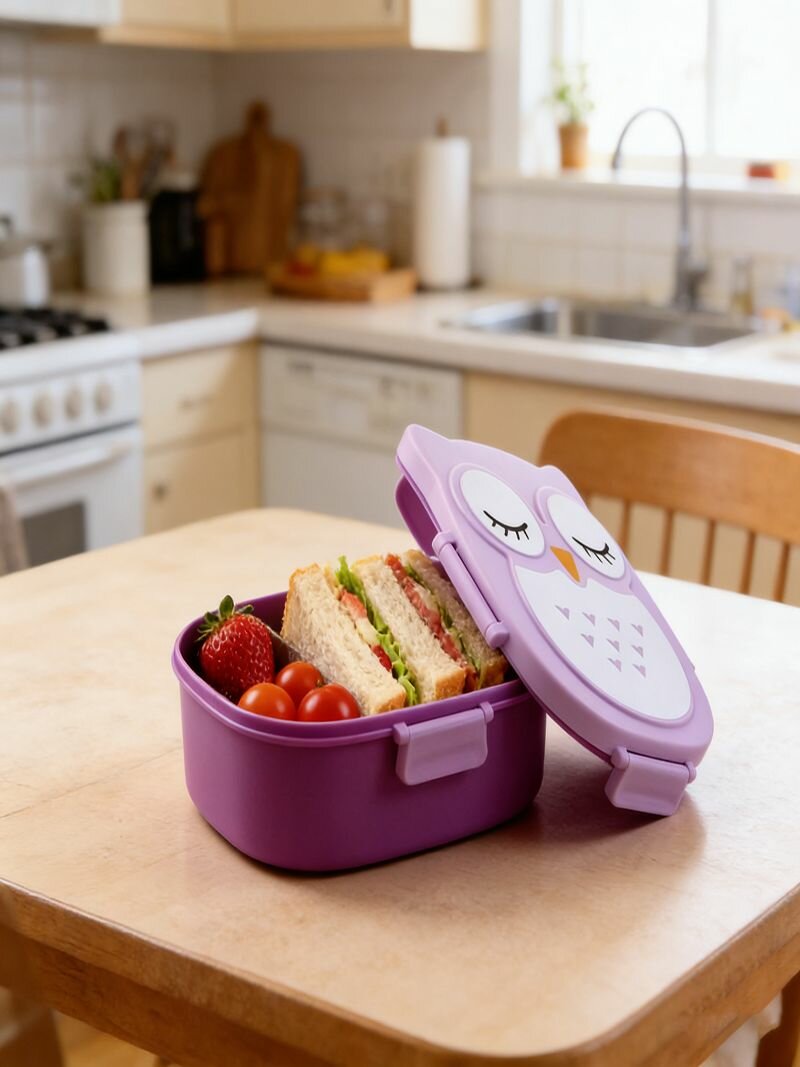 Ланчбокс-коробка в виде совы Картонный контейнер для еды