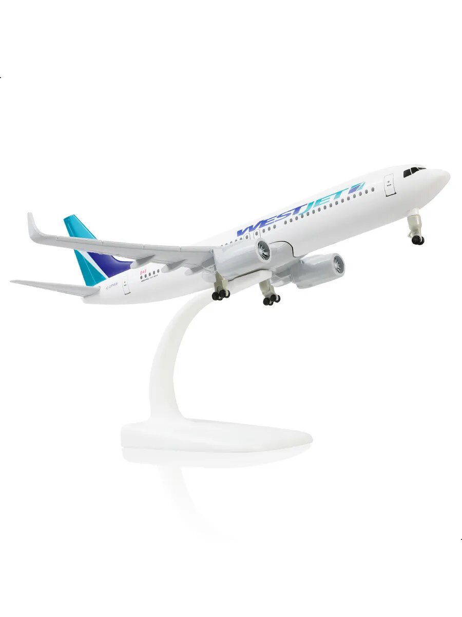 Boeing 737 West Jet 1/300 металл с подставкой