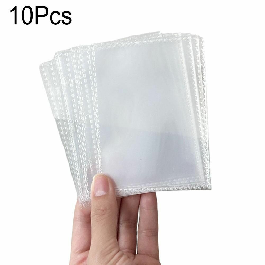 Блокнот с прозрачными наклейками, папка на 3 отверстия, формат А8, съемные наклейки.