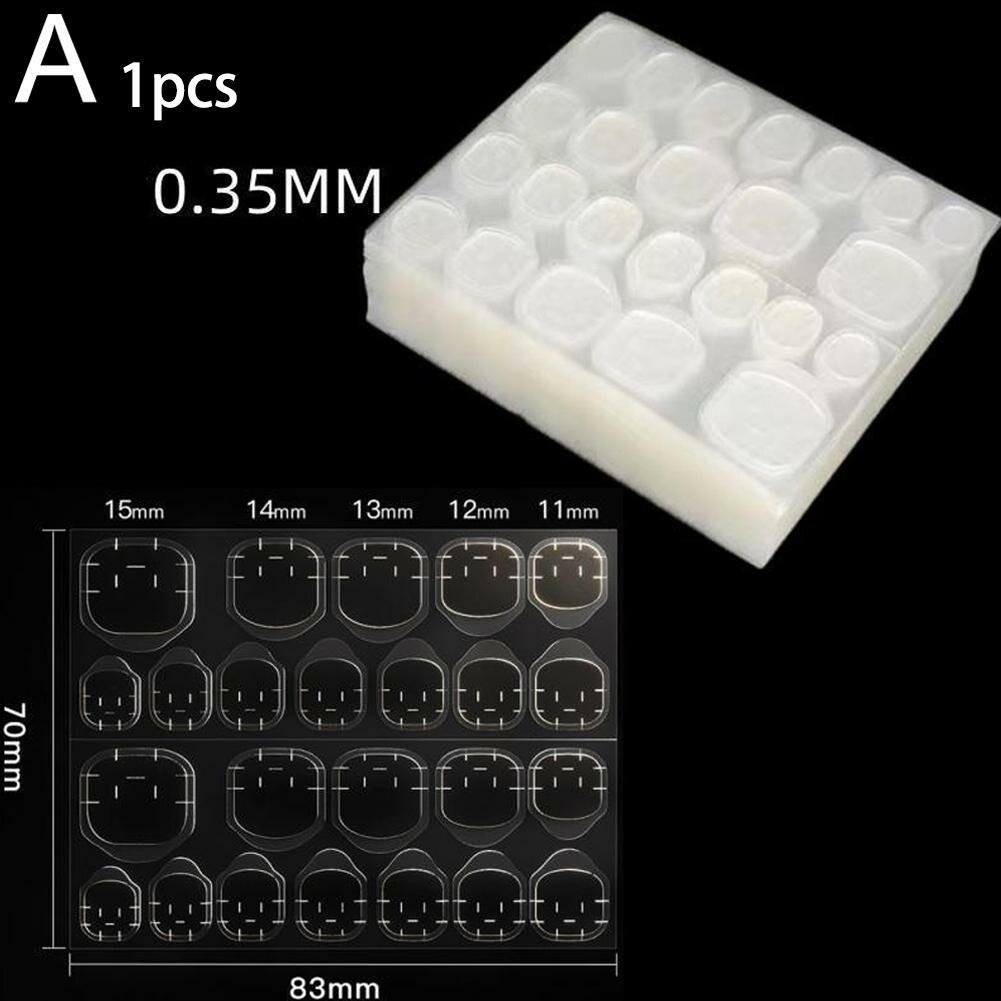Наклейки-гели для ногтей очень большого размера, двусторонние.