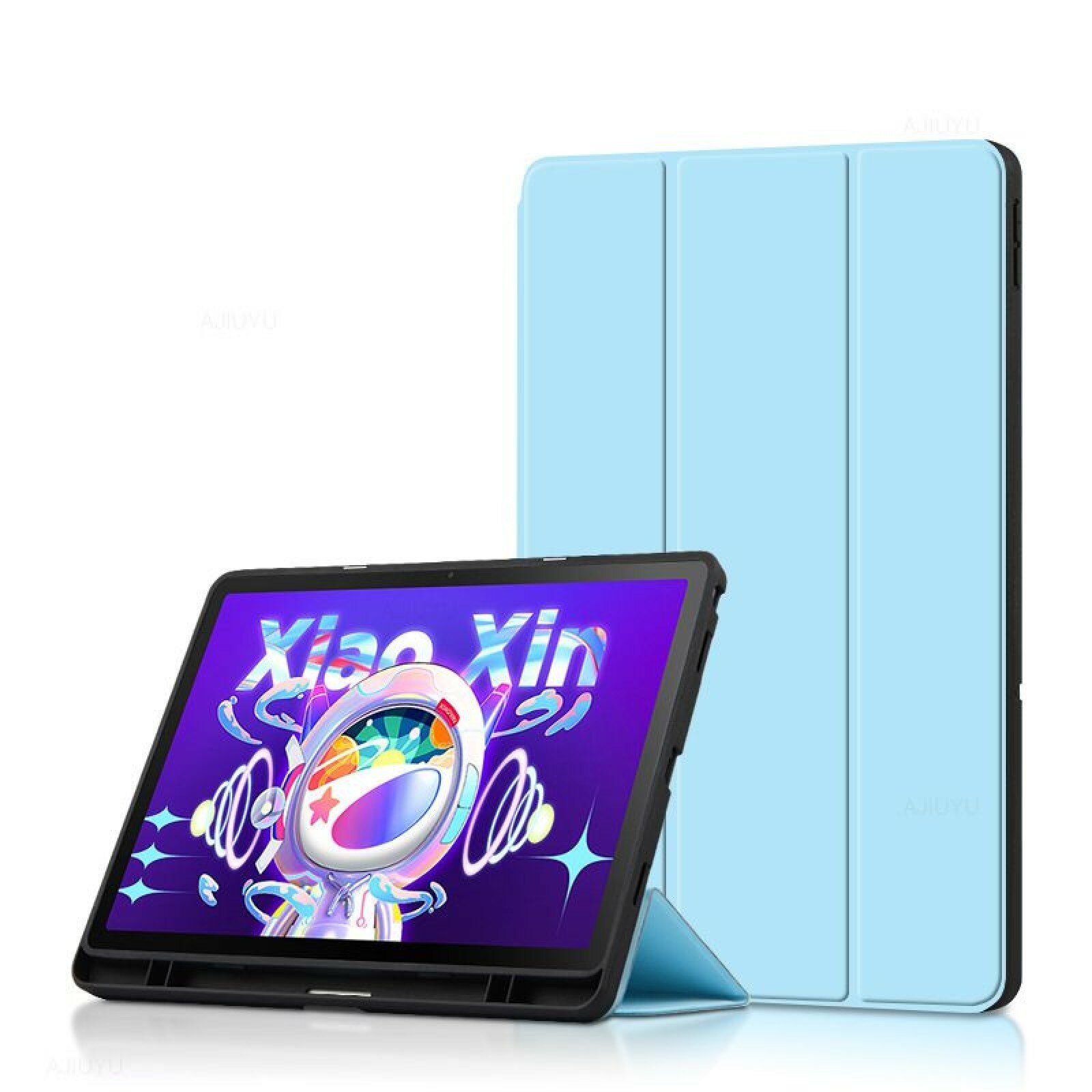 Чехол-книжка MyPads для Lenovo Xiaoxin Pad 2022 TB125 TB128 с держателем для карандаша, голубой