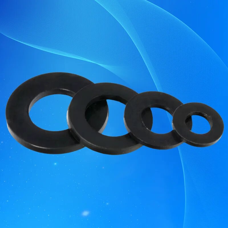 Шайбы нейлоновые черные M5x15x1, 200шт