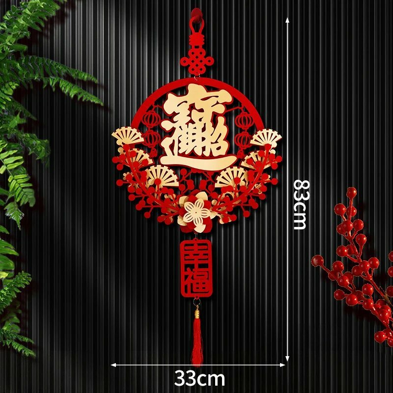 Куплеты на китайский весенний фестиваль 2026, наклейки на стену с изображением лошади, новогодние наклейки на дверь, окно, куплет, домашний декор