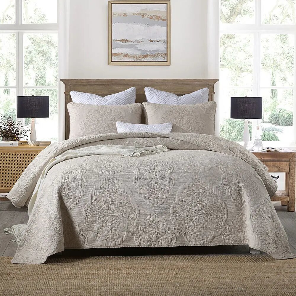 AiWinsure Покрывало patchwork quilts, Хлопок с размерами: 250 см х 230 см