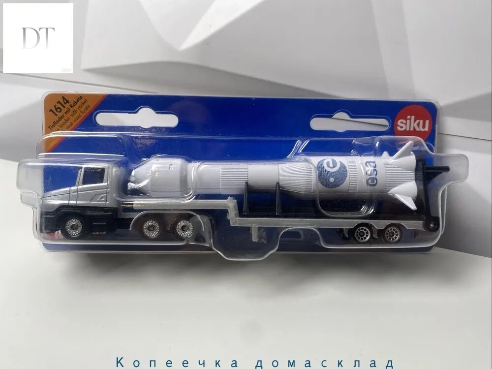 Siku Грузовик, тянущий ракеты 1:87 масштаб, металл/пластик, коллекционная