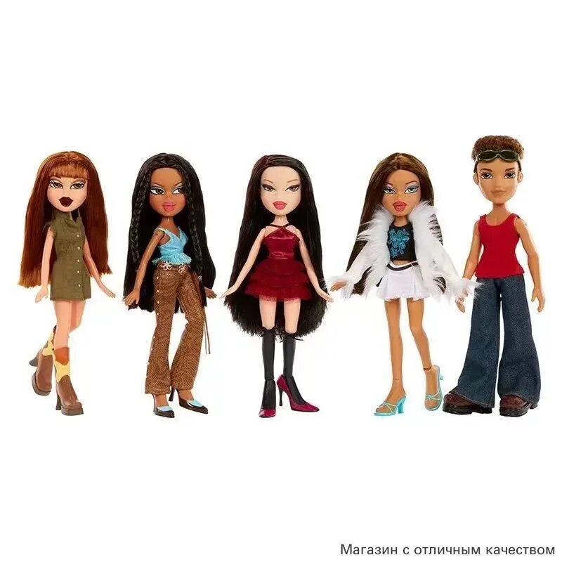 Bratz Y2K ностальгическая ретро-кукла, 23 см, ABS пластик, коллекционная — фото 1