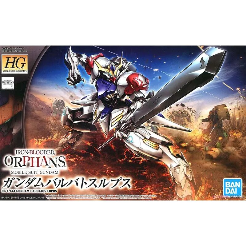 Bandai Gundam HG Barbatos Lupus Белый модель