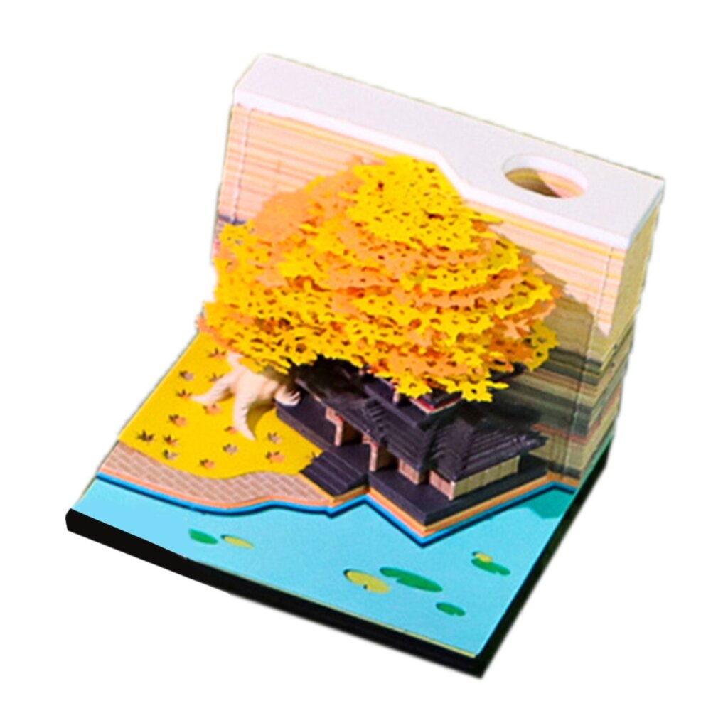 Двадцать двадцать шесть Ярких Еженедельников 3D Flowering Flower Papercraft Блокнот Для Заметок Отрывные Панели Перманентная Специальная Бумага