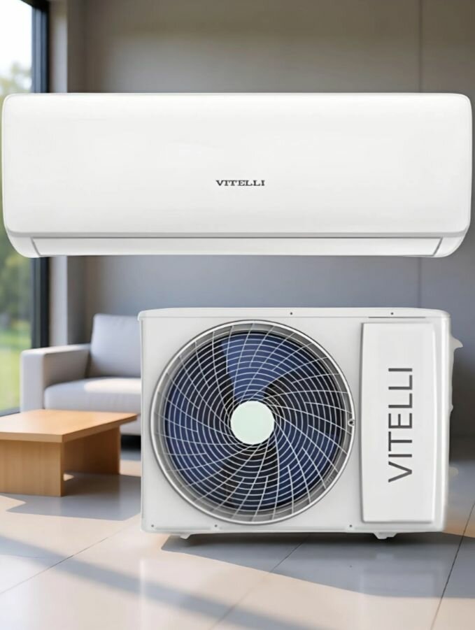 Сплит-система VITELLII VSL-12i, инверторная, для помещений до 36 м², 3200Вт, белый