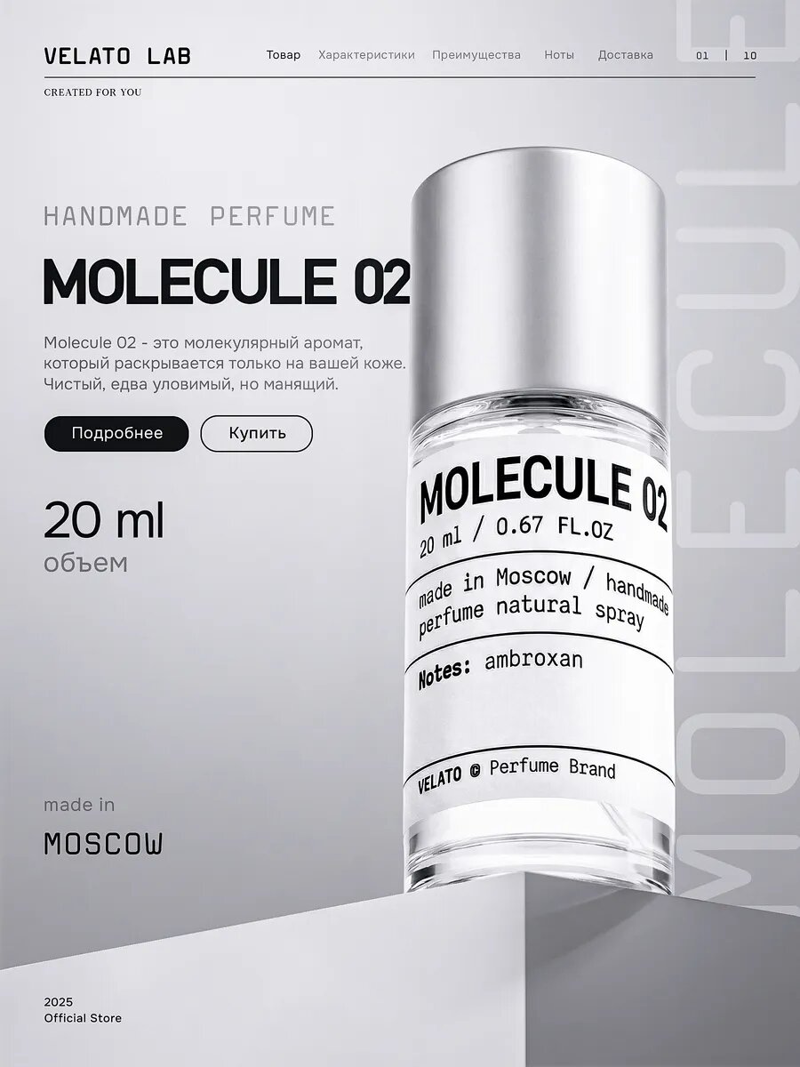 Парфюмерная вода Molecule 02 LAB 20 мл