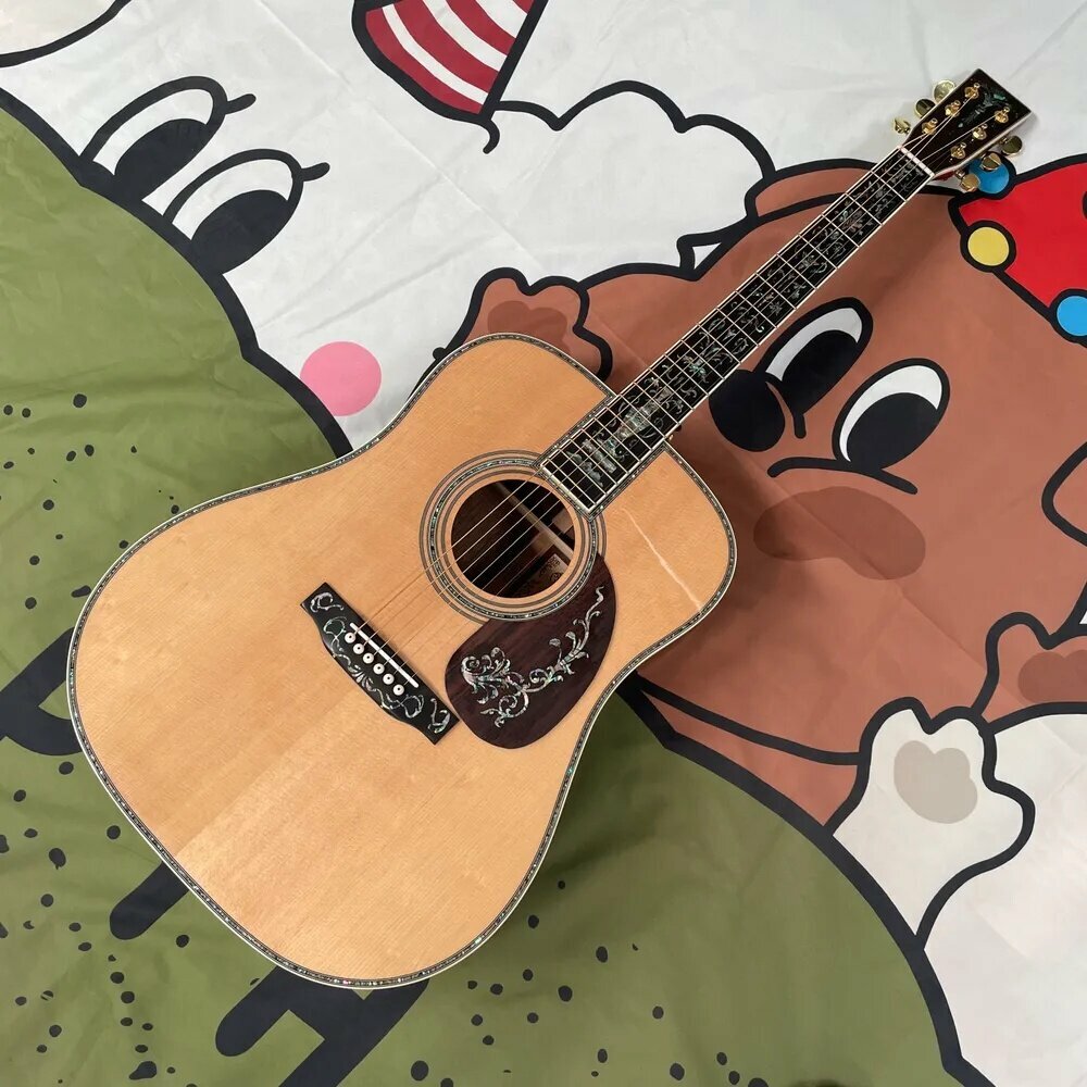 Акустическая гитара Полуакустическая деревянная гитара Marti_D50 6-струнная