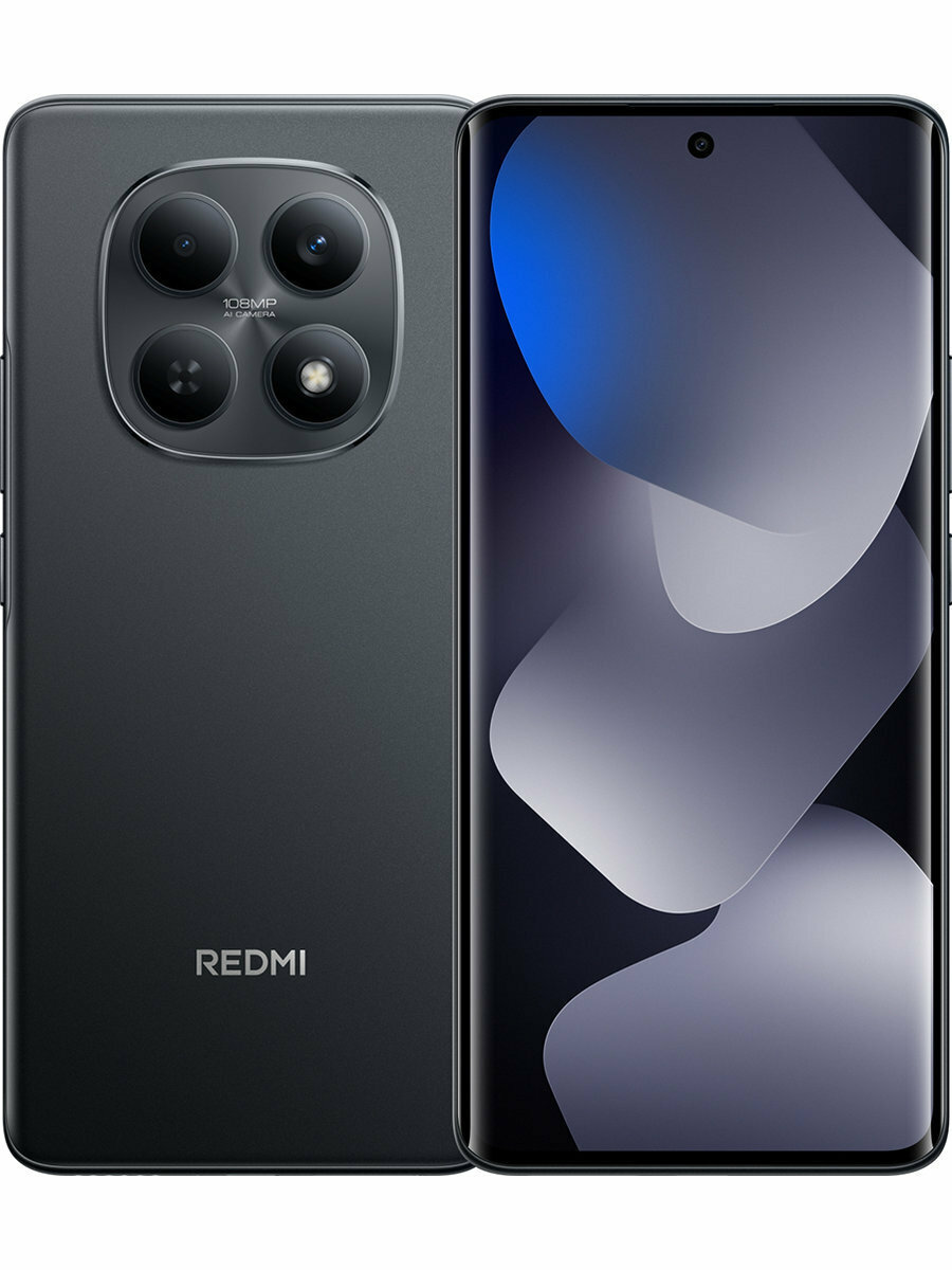 Смартфон Xiaomi Redmi Note 15, 6/128ГБ, AMOLED, NFC, Bluetooth, 120Гц, чёрный