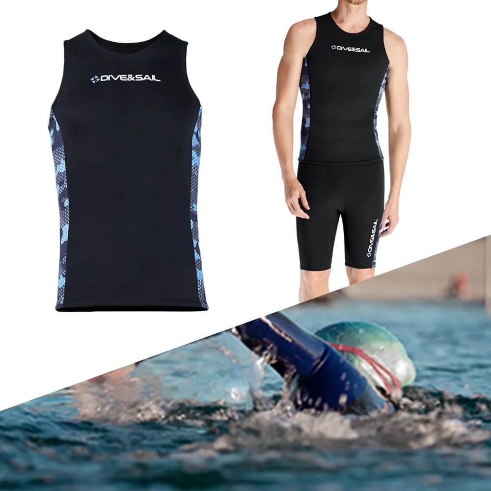 Гидромайка Dive&Sail для плавания в бассейне, размер S, мужская, черная