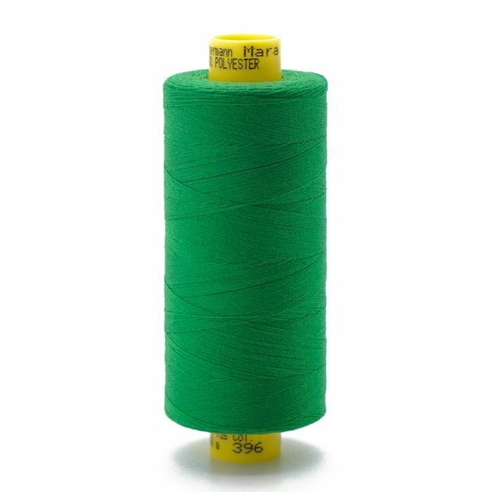 Нитки GUTERMANN Mara №120 396 Ярко-зеленый - 4 катушки по 1000м