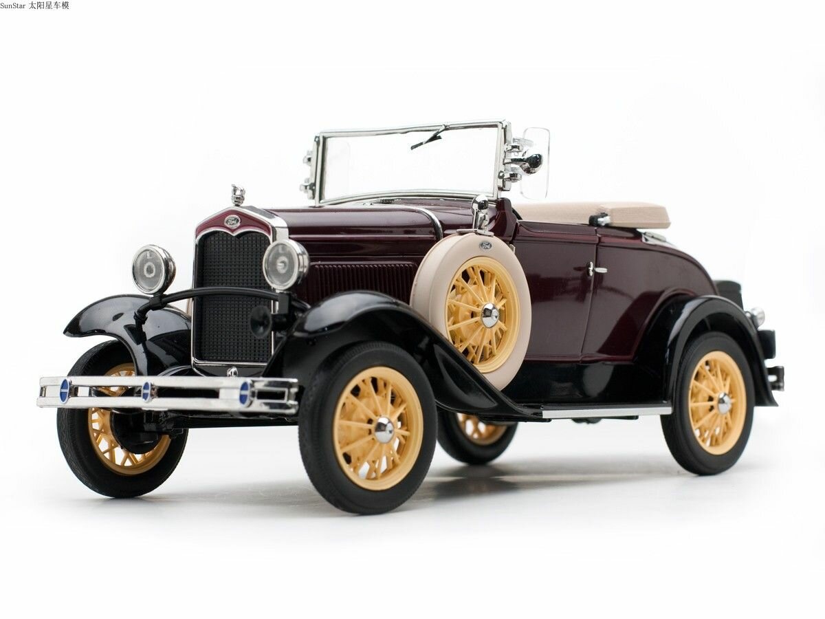Sun Star 1:18 Масштабная модель автомобиля из литого под давлением металла 1931 Ford Model A Pickup Vintage Car 6124