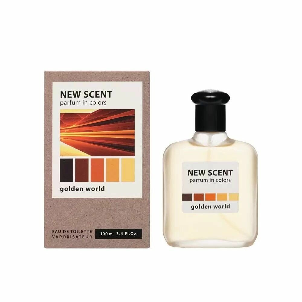 Туалетная вода Delta Parfum New Scent GOLDEN WORLD 100ml (аромат PR 1 Million) для мужчин