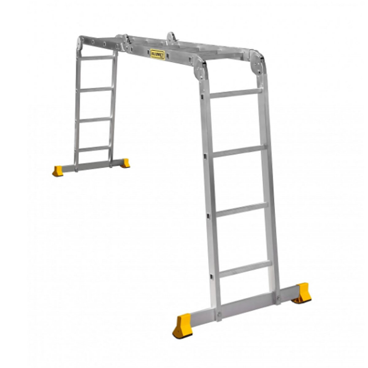 Лестница Алюмет Т4 Т 444 серебристый, 4х4 ступеней, алюминий