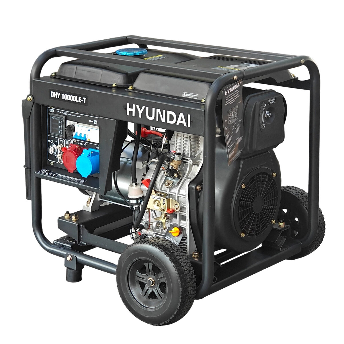 Дизельный генератор Hyundai DHY 10000LE-T, 8,5 кВт, 230/400, электростартер