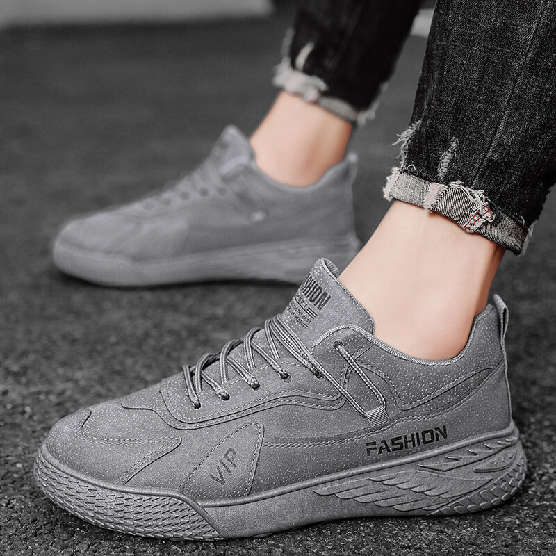 LUO Обувь мужская Осенняя для мужчин Белая доска обувь премиум/Grey