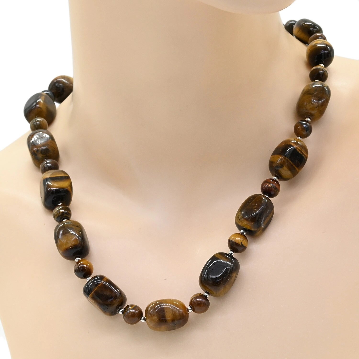 Бусы, тигровый глаз
