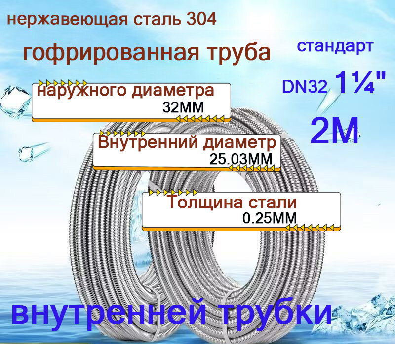 Труба гофрированная водопроводная