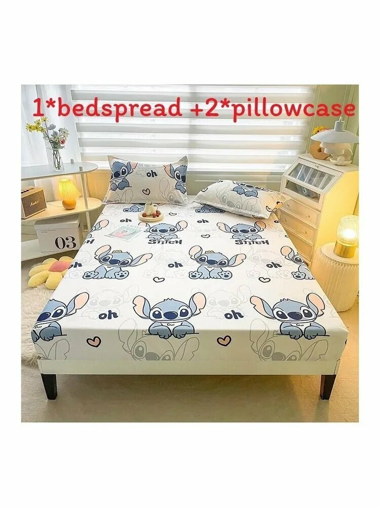 Простыня Stitch размером 90x200 см, цвет Stitch-90x200cm, для кровати и повседневного использования