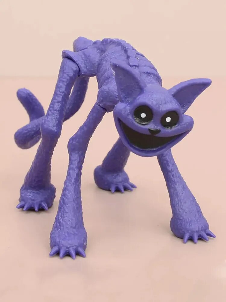 Фигурка Кошмарный Кот Дремот (КэтНэп) Poppy Playtime, фиолетовая, подвижная, 35 см, коллекционная игрушка по игре — фото 1