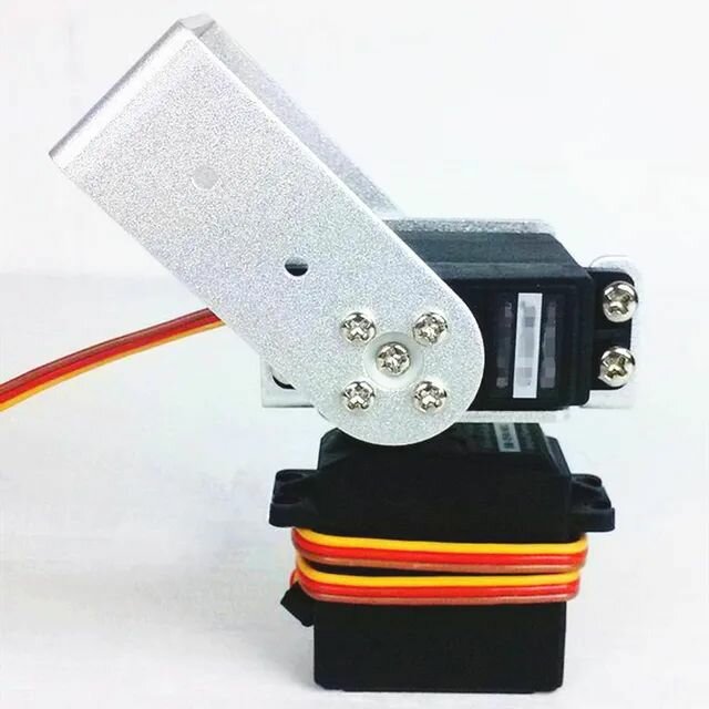 Сервоприводы Hobbyangel 2 DOF для Arduino + длинный сервопривод U-типа, серый