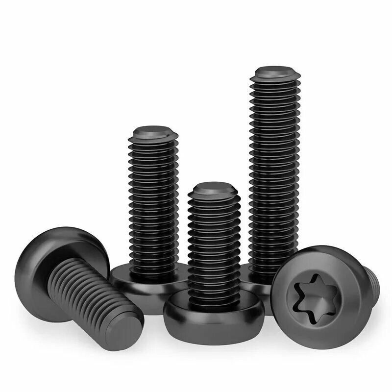 Винты Torx черные из нержавейки 304 M3-M10 M5(20pcs), Torx, 10mm