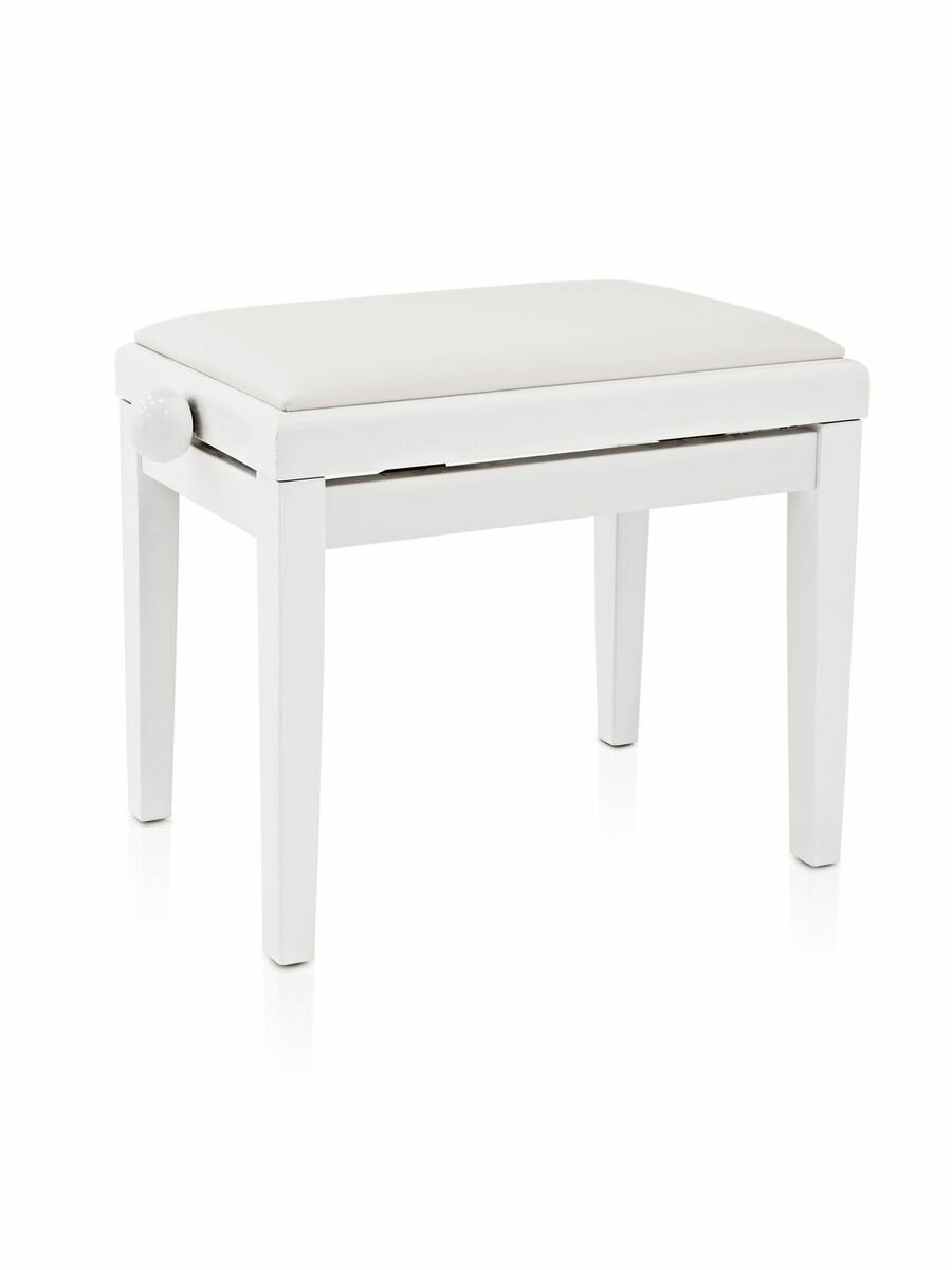 Банкетка для фортепиано регулируемая Home Piano-WH белая
