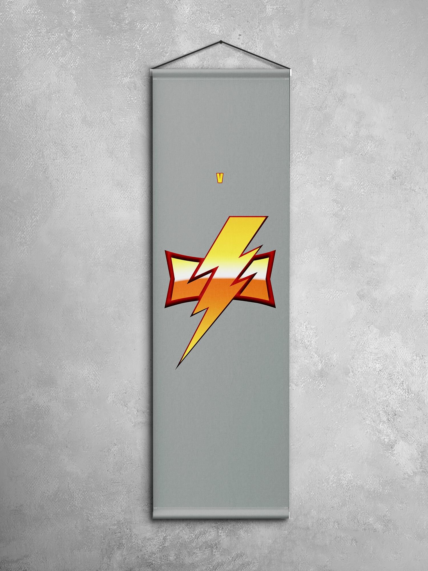 Вертикальный штандарт флаг легиона Белые шрамы Космодесант Астартес Вархаммер 40000, шёлк, 50х150 см