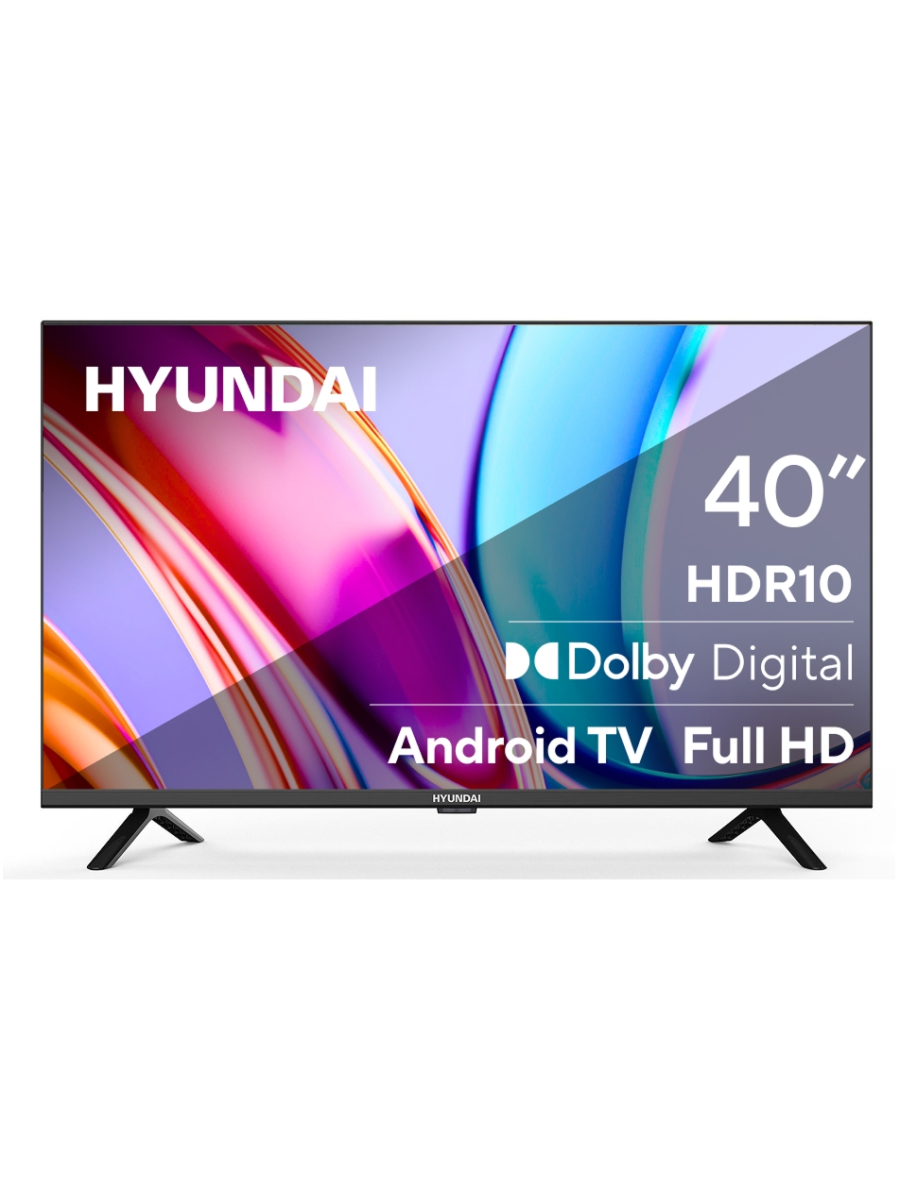 Телевизор Hyundai H-LED40BS5002 40" LED, FULL HD, черный, смарт ТВ, Android TV