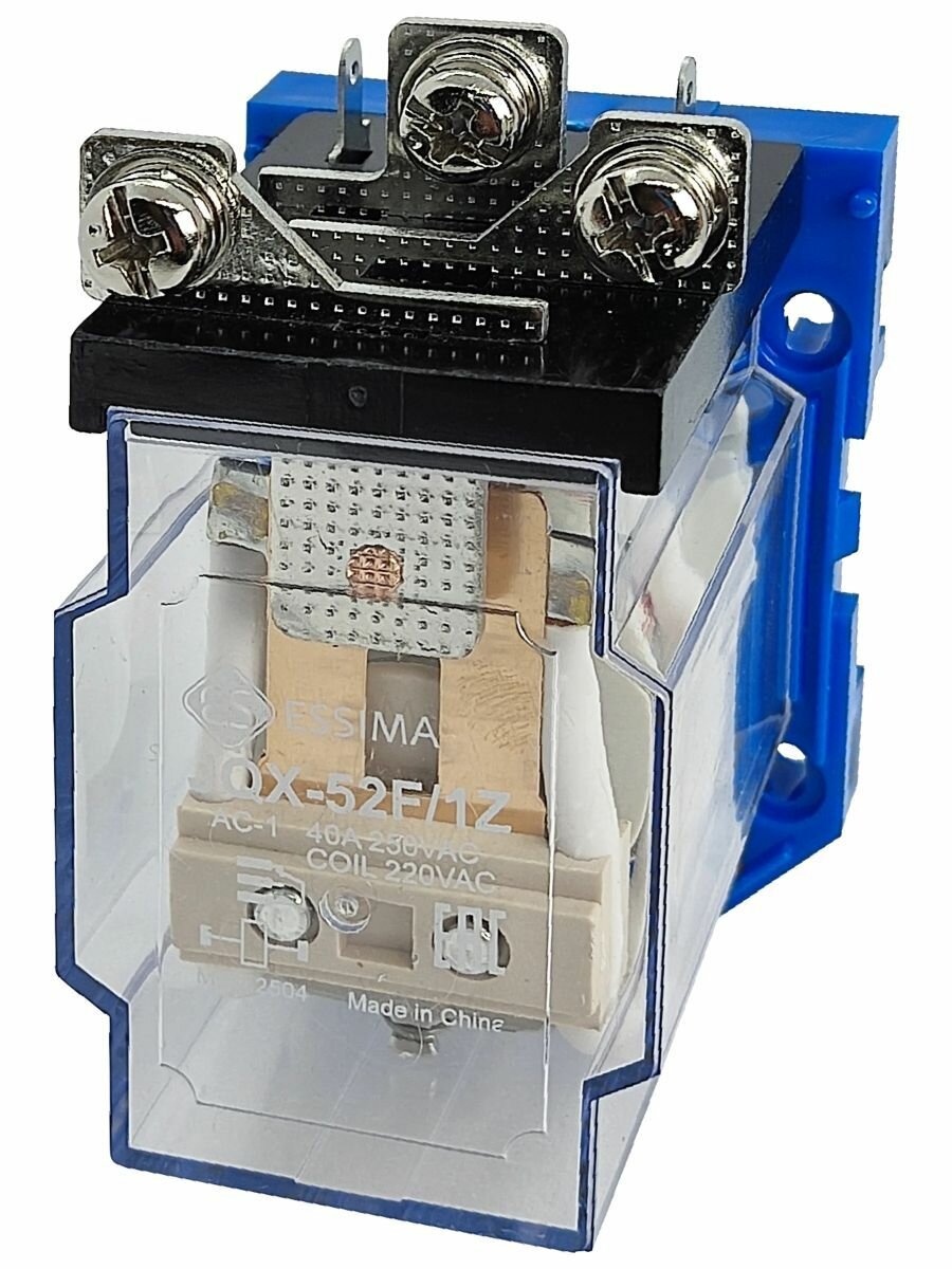 Силовое промежуточное реле JQX-52F 220В, 40А 1Z