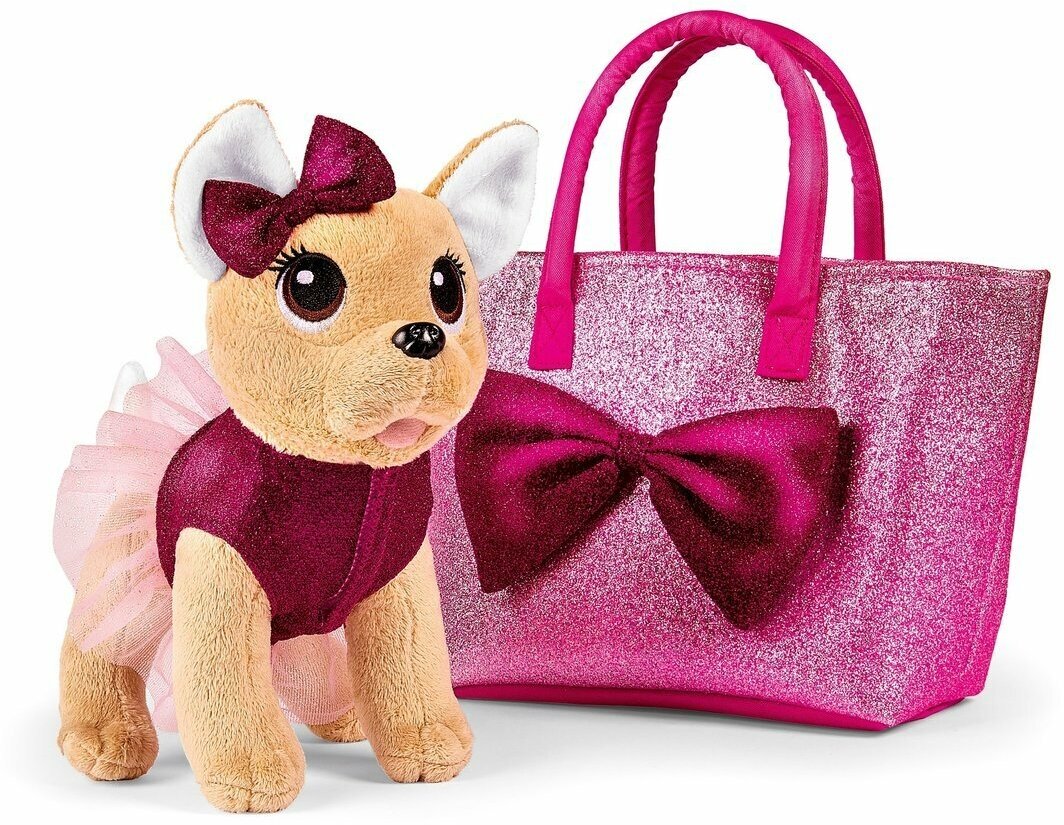 Мягкая игрушка Simba Плюшевая собачка Chi-Chi Love с бантиком, 20 см - 5893439