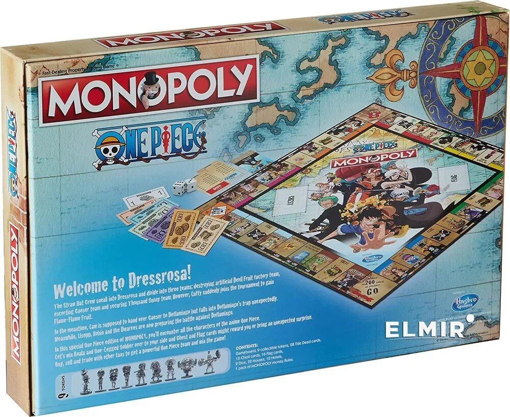 Дополнение для настольных игр Hasbro Монополия Ван Пис One Piece — фото 1