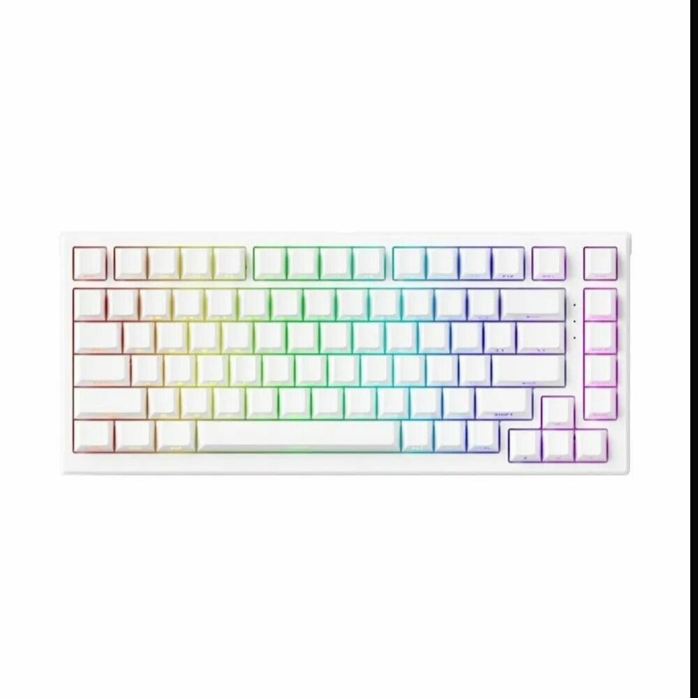 Игровая клавиатура проводная Магнитная клавиатура AKKO TAC75 HE, AstroAim Magnetic Switches, (AstroAim Magnetic), Английская раскладка, белый