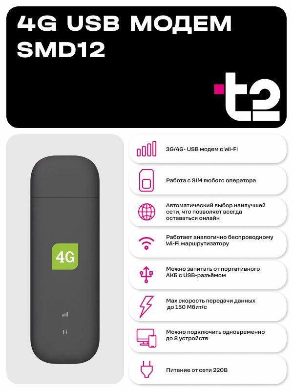 4G USB Модем SMD12