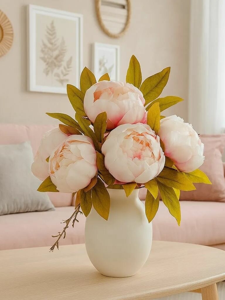 Пионы искусственные цветы для рукоделия