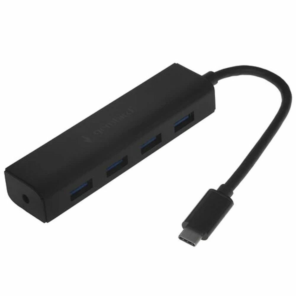 Gembird Концентратор USB 3.0 UHB - C364, 4 порта, Type - C, с доп питанием